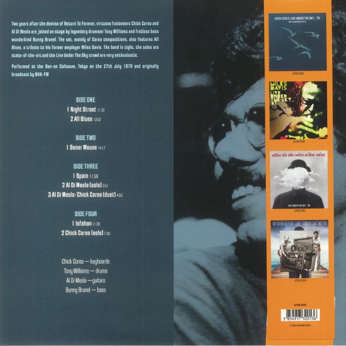 CHICK COREA - Live Under The Sky 79 Vinyl at Juno Records.