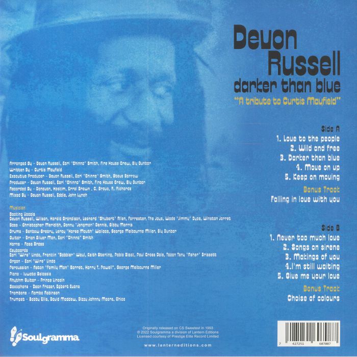 Devon RUSSELL - Darker Than Blue (reissue) Vinyl at Juno Records.