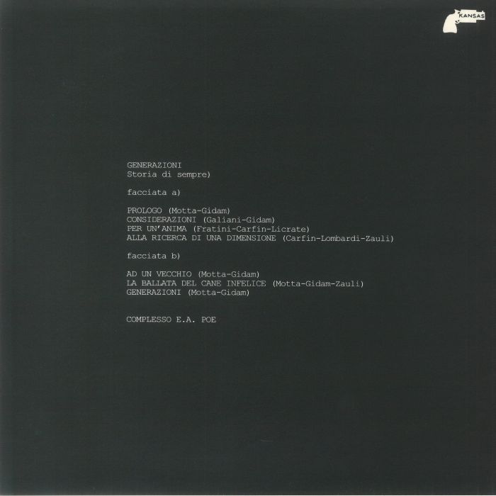 EA POE - Generazioni (Storia Di Sempre) (reissue) Vinyl at Juno Records.