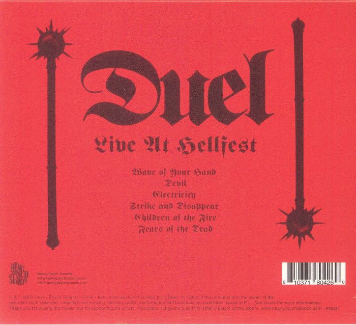 DUEL - Live At Hellfest CD at Juno Records.