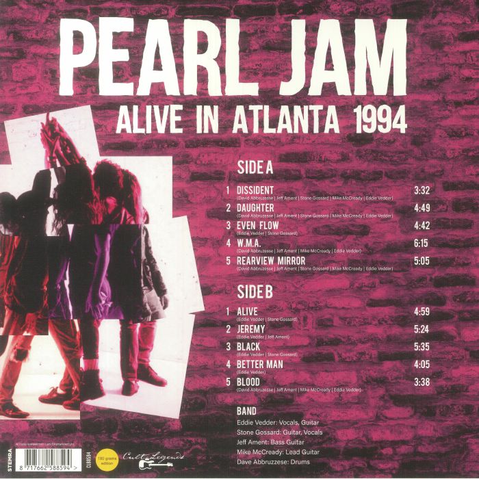 PEARL JAM - Alive In Atlanta 1994 Vinyl at Juno Records.