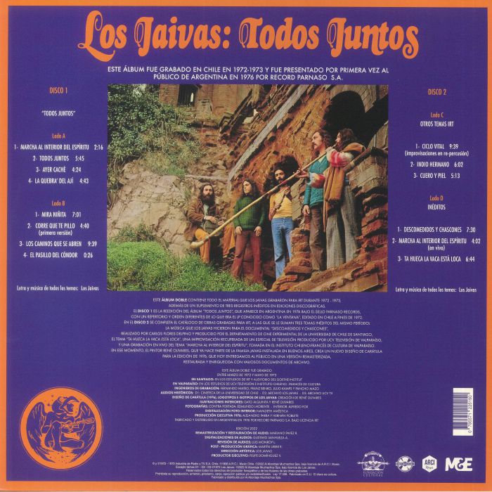 LOS JAIVAS - Todos Juntos Vinyl at Juno Records.