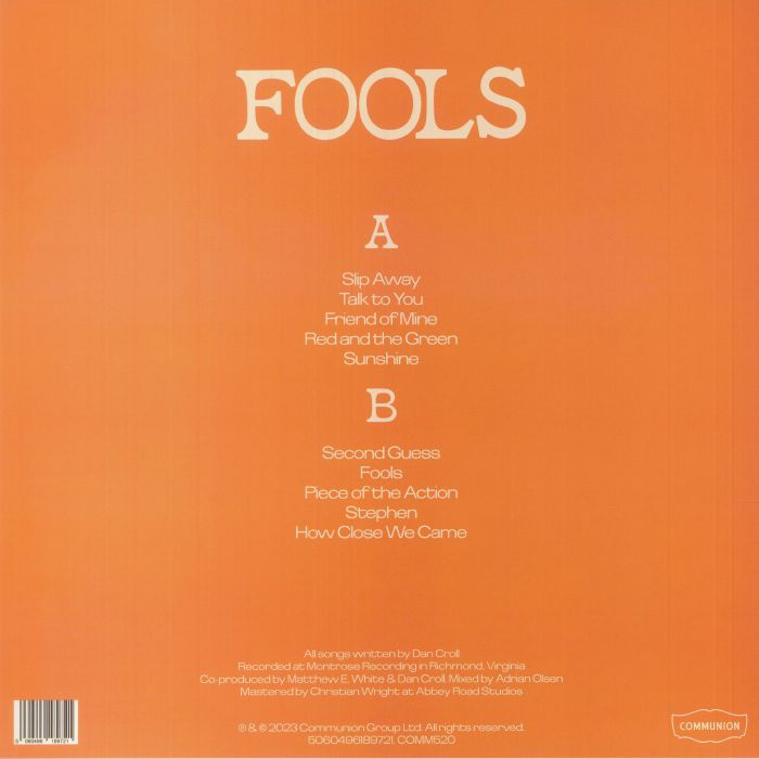 Dan CROLL - Fools Vinyl at Juno Records.