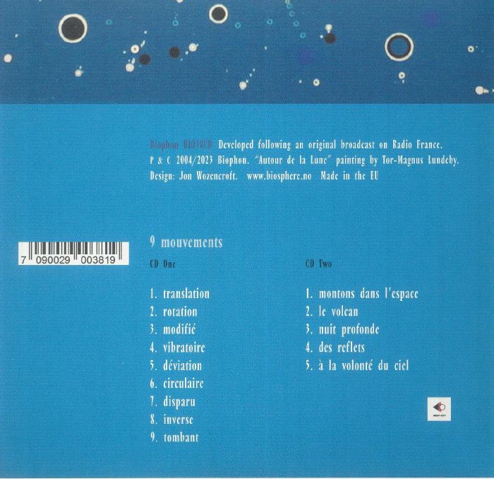 BIOSPHERE - Autour De La Lune CD at Juno Records.