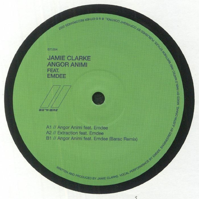 Jamie CLARKE feat EMDEE - Angor Animi Vinyl at Juno Records.