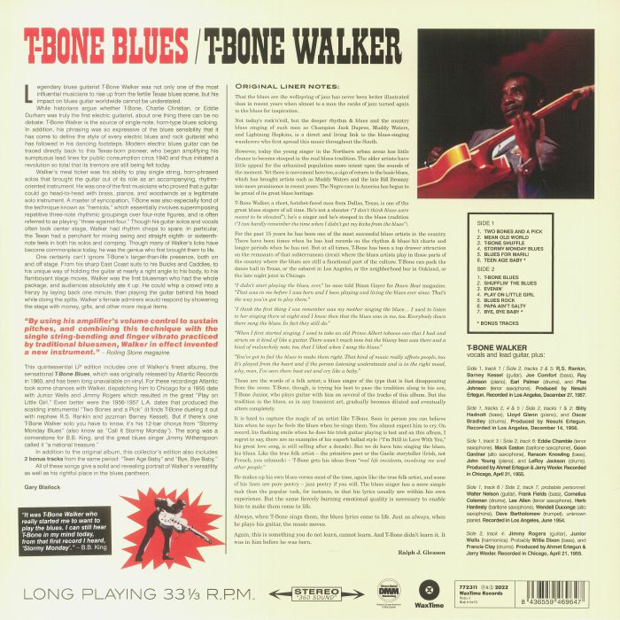 T Bone WALKER - T Bone Blues (reissue) Vinyl at Juno Records.