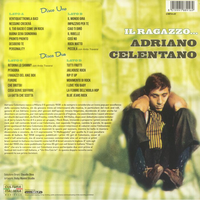 Adriano CELENTANO - Il Ragazzo Adriano Celentano (remastered) Vinyl at ...