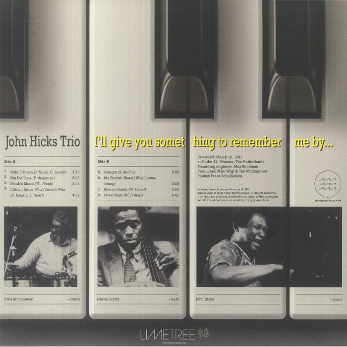 JOHN HICKS TRIO - I ll Give You Something To Remember Me By Vinyl at ...