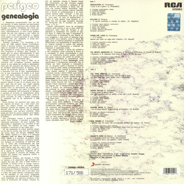 PERIGEO - Genealogia Vinyl at Juno Records.