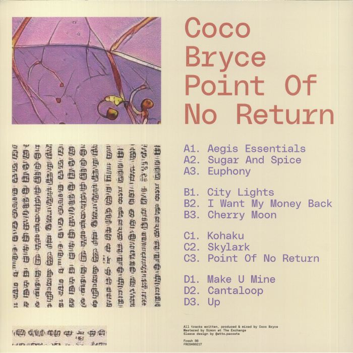 COCO BRYCE - Point Of No Return Vinyl at Juno Records.