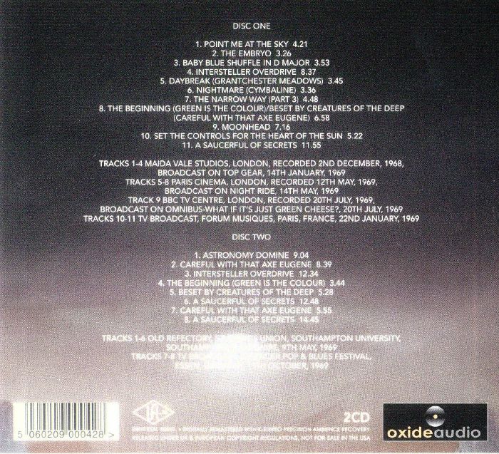 PINK FLOYD - Audio Archives 1969 CD at Juno Records.