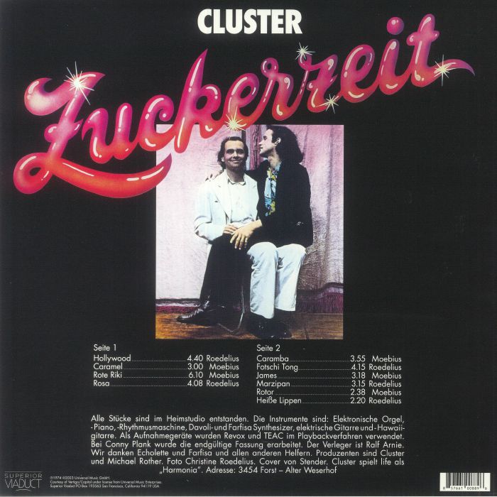 CLUSTER - Zuckerzeit (reissue) Vinyl at Juno Records.