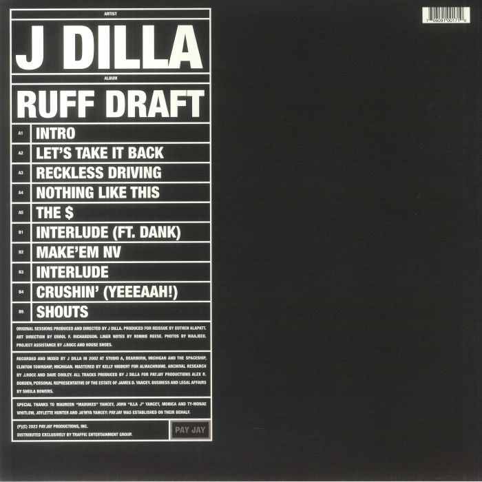 J DILLA - Ruff Draft: Dilla s Mix Vinyl at Juno Records.