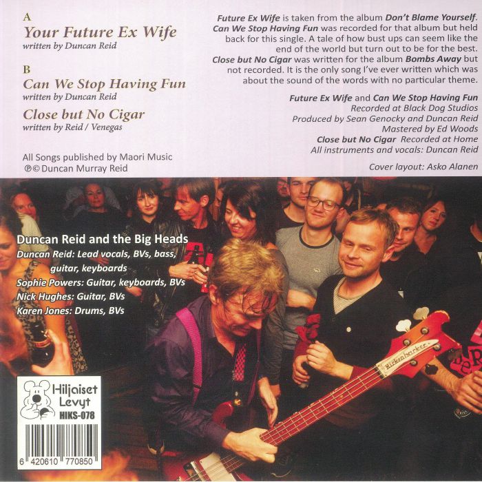 Duncan REID & THE BIG HEADS - Your Future Ex Wife Vinyl at Juno Records.