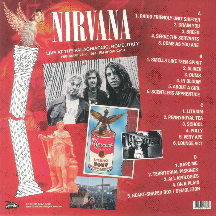 NIRVANA - Live At The Palaghiaccio Rome February 22nd 1994 FM Broadcast ...