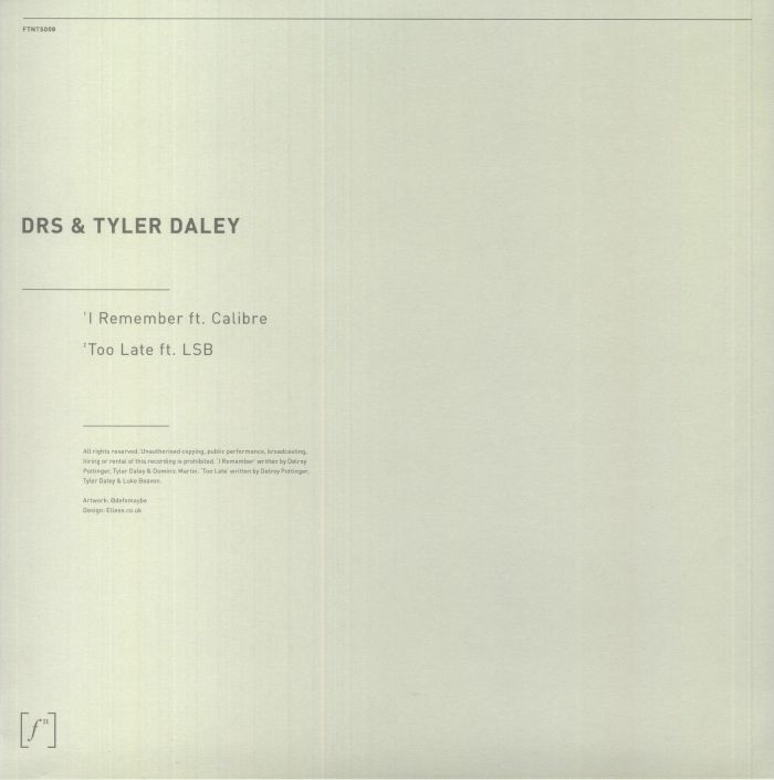 DRS/TYLER DALEY - I Remember Vinyl at Juno Records.