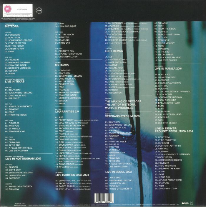 LINKIN PARK - Meteora (20th Anniversary Super Deluxe Edition) Vinyl at ...