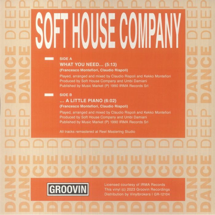 SOFT HOUSE COMPANY - What You Need Vinyl at Juno Records.