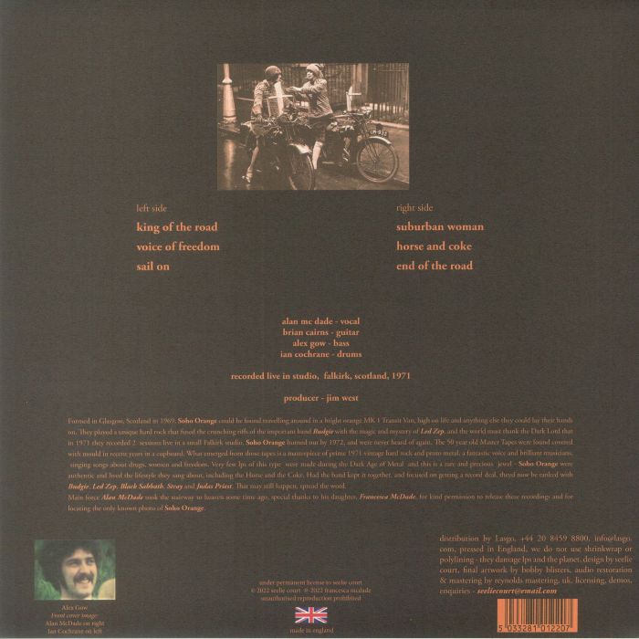 SOHO ORANGE - Kings Of The Road Vinyl at Juno Records.