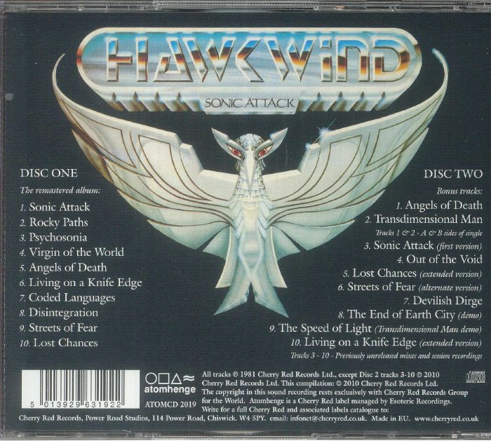 HAWKWIND - Sonic Attack (Deluxe Edition) (remastered) CD at Juno Records.