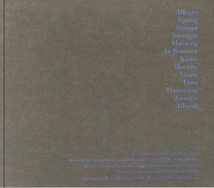 Hania RANI - On Giacometti CD at Juno Records.