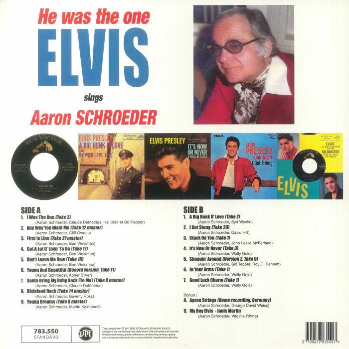 Elvis PRESLEY - He Was The One: Elvis Sings Aaron Schroeder (Record ...