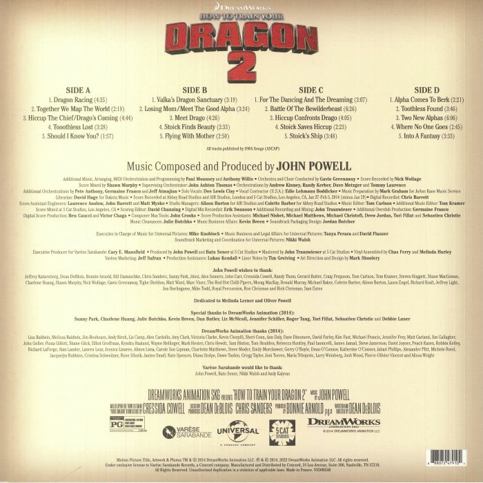 John POWELL - How To Train Your Dragon 2 (Soundtrack) (Record Store Day ...