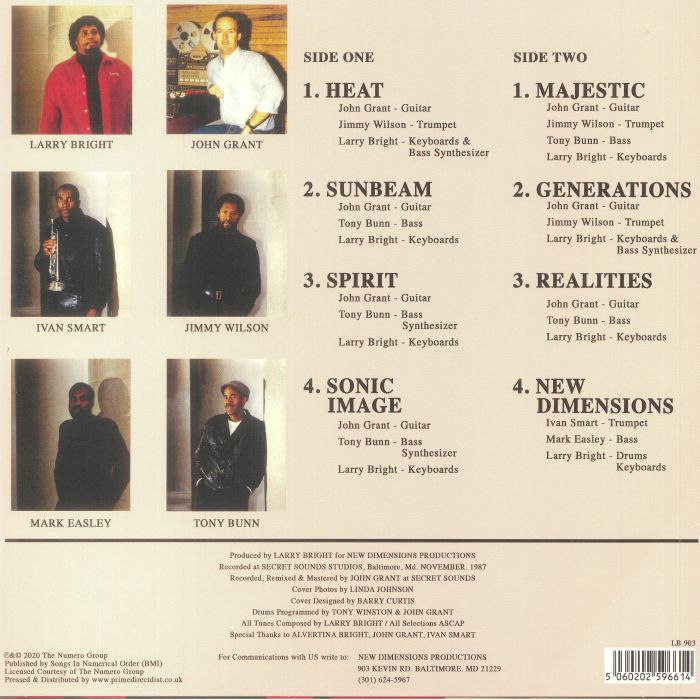 Larry BRIGHT - New Dimensions (remastered) (Record Store Day RSD 2023 ...