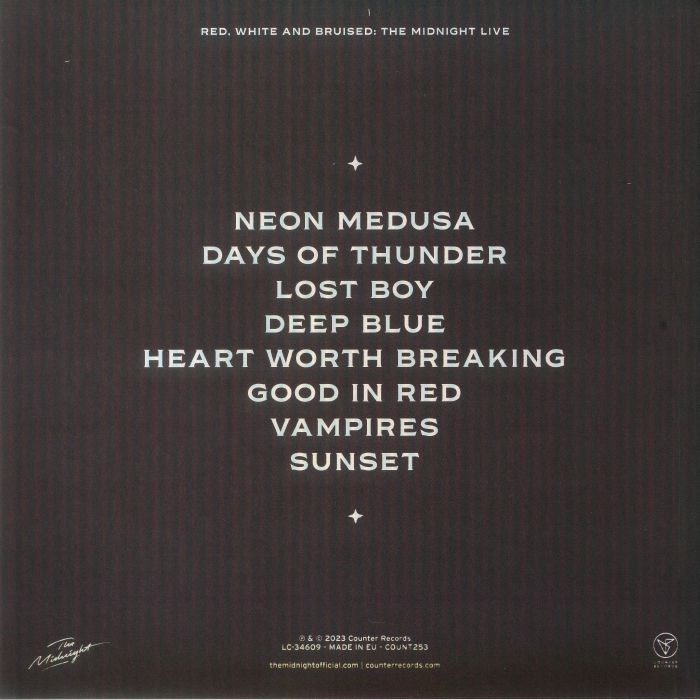 The MIDNIGHT - Red White & Bruised: The Midnight Live (Record Store Day ...