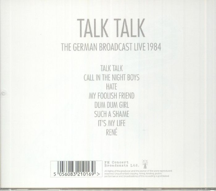 TALK TALK - The German Broadcast Live 1984 CD at Juno Records.