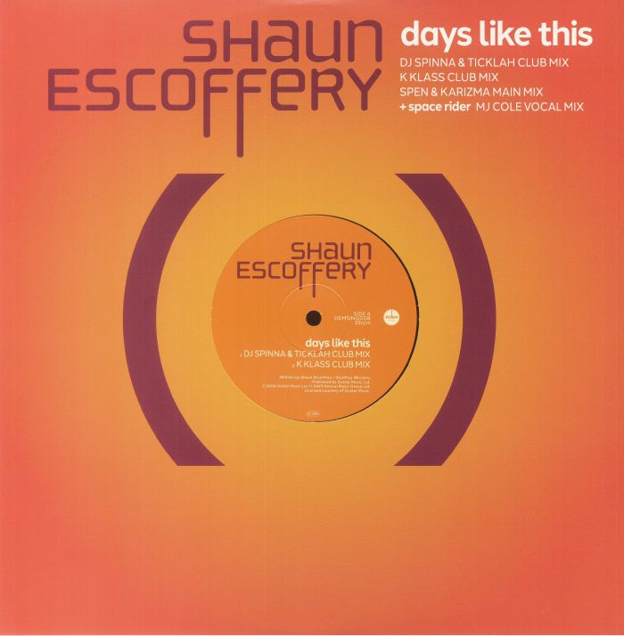 Shaun ESCOFFERY - Days Like This Vinyl at Juno Records.