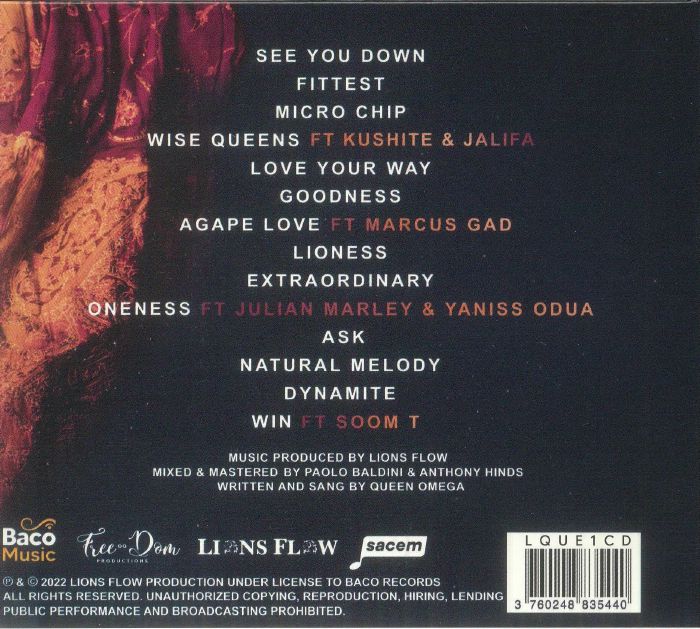 QUEEN OMEGA - Freedom Legacy CD at Juno Records.