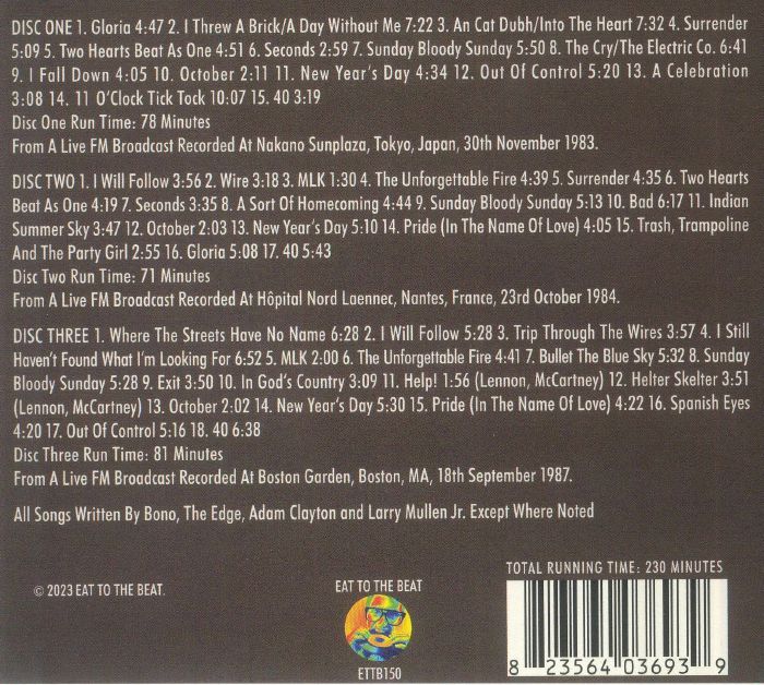 U2 - Transmission Impossible: Rare Broadcast Recordings CD at Juno Records.