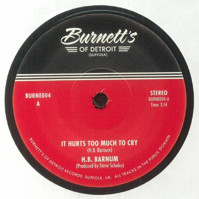 HB BARNHAM/BERRY O BRIAN - It Hurts Too Much To Cry Vinyl at Juno Records.