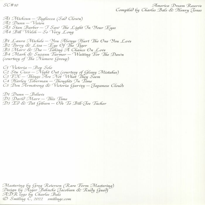 Charles BALS/HENRY JONES/VARIOUS - America Dream Reserve (2023 Edition ...