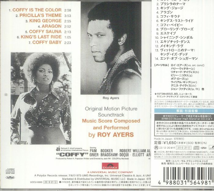 Roy AYERS - Coffy (Soundtrack) (Japanese Edition) CD at Juno Records.