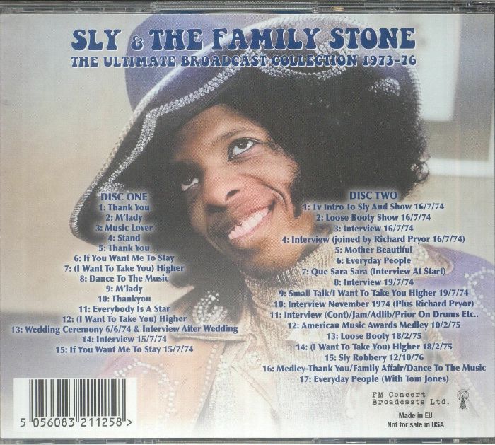 SLY & THE FAMILY STONE - The Ultimate Broadcast Collection 1973-76 CD ...