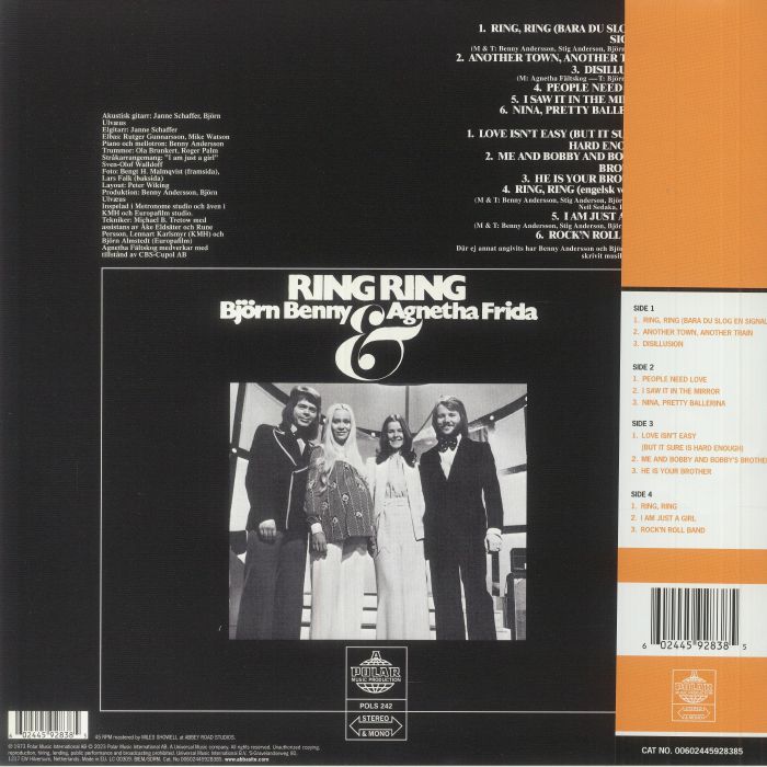 ABBA - Ring Ring (50th Anniversary Edition) (half speed remastered) Vinyl at Juno Records.