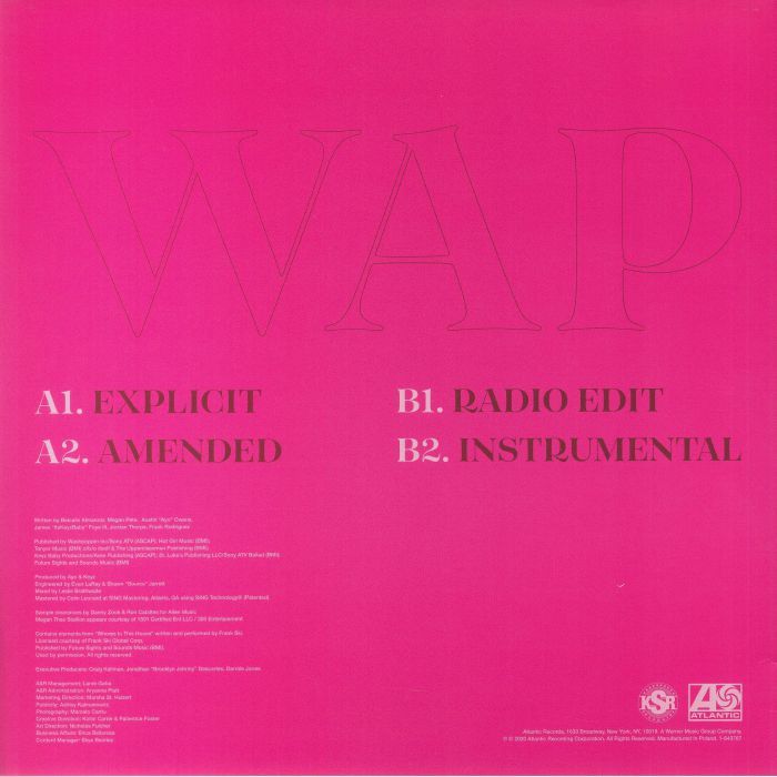 CARDI B/MEGAN THEE STALLION - WAP Vinyl at Juno Records.