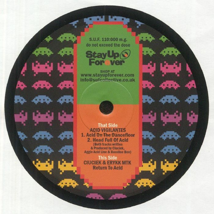 ACID VIGILANTES/CIUCIEK/ERYKK MTK - Stay Up Forever 110 Vinyl at Juno ...