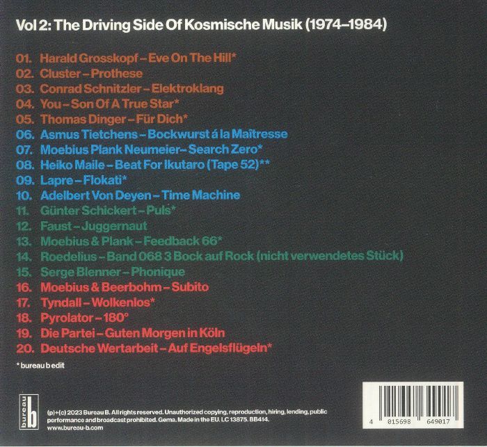 VARIOUS - Silberland Vol 2: The Driving Side Of Kosmische Musik 1974 ...