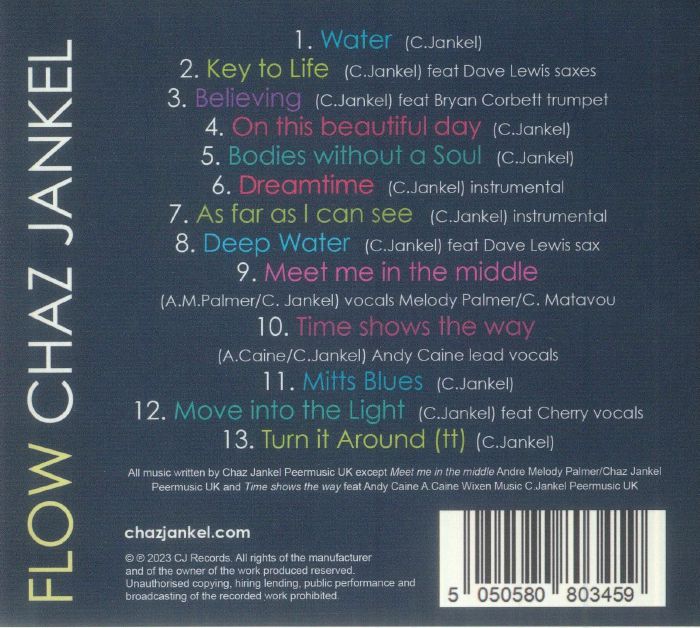 Chaz JANKEL - Flow CD at Juno Records.