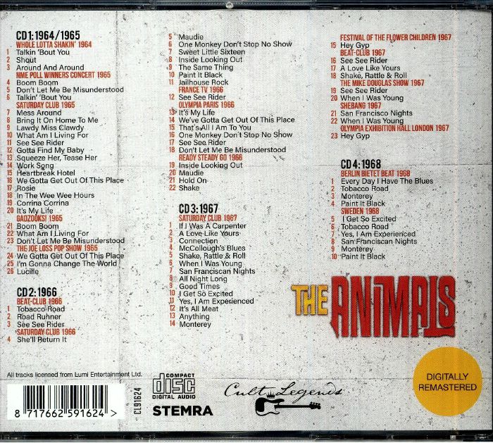 The ANIMALS - The Broadcast Collection 1964-1968 CD at Juno Records.