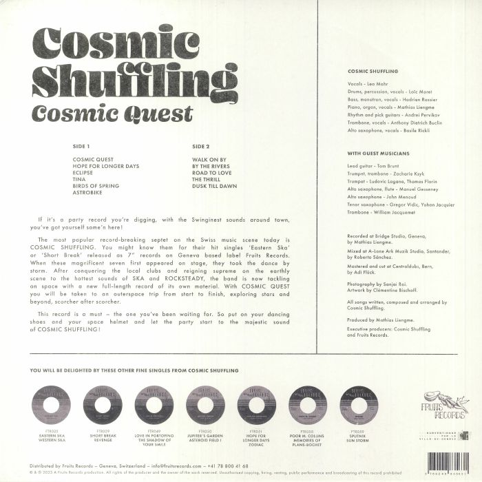COSMIC SHUFFLING - Cosmic Quest Vinyl at Juno Records.