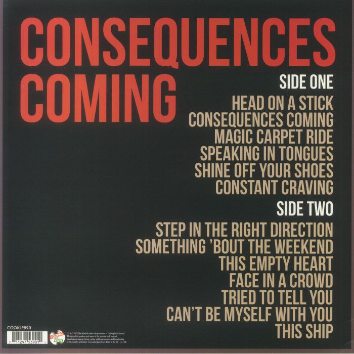Glen MATLOCK - Consequences Coming Vinyl at Juno Records.