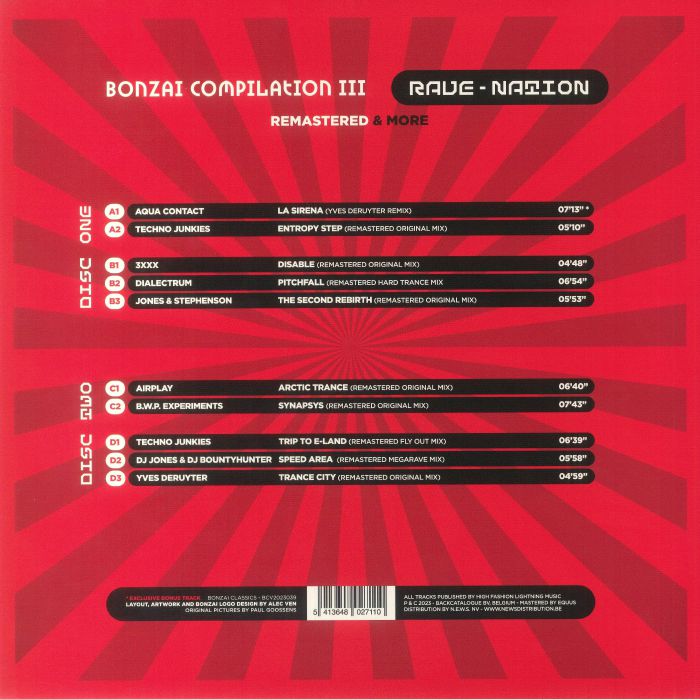 VARIOUS - Bonzai Compilation III: Rave Nation (remastered) Vinyl at ...