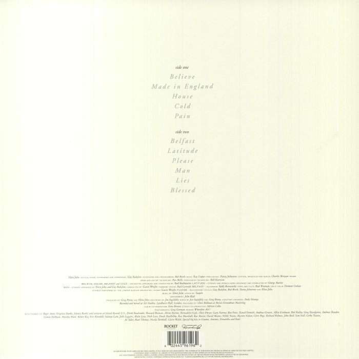 Elton JOHN - Made In England (remastered) Vinyl at Juno Records.