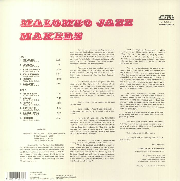 MALOMBO JAZZ MAKERS - Malombo Jazz Vol 2 (reussie) Vinyl at Juno Records.