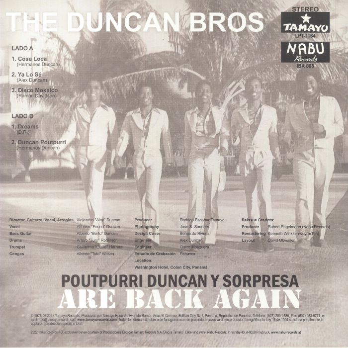 The DUNCAN BROS - Are Back Again Vinyl at Juno Records.