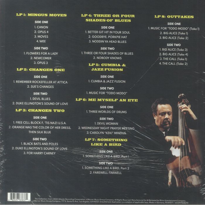 Charles MINGUS - Changes: The Complete 1970s Atlantic Studio Recordings Vinyl at Juno Records.